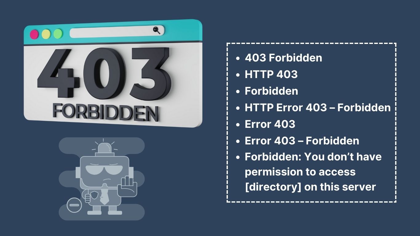 Lỗi 403 Forbidden là gì? Nguyên nhân và cách khắc phục hiệu quả
